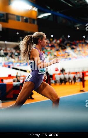 Georgia Hunter Bell of Great Britain competing in the women’s 800m race ...