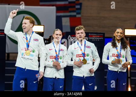 Alastair Chalmers of Great Britain during the Men’s 400m Hurdles heat 5 ...