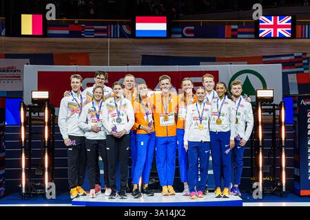 Emily Newnham of Great Britain during the Women’s 400m Hurdles semi ...