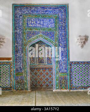 Samarkand, uzbekistan -sep 18, 2024 - intricate islamic mosaic tiles ...