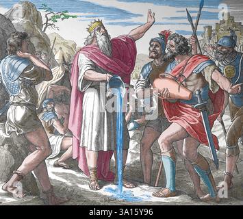Old Testament. David's Heroes. Illustration by J. Schnorr von ...
