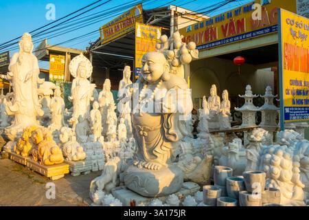 Vietnam, Center, Da Nang, Marble Mountain is a set of 5 limestone hills ...