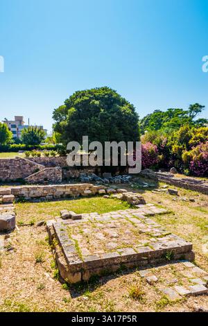 Ruins of Altar of Dionysus and Attalids Temple in Ancient Agora in Kos ...