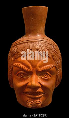 Grotesque Head-vase, ca. 300 A.D. Vase 22.2 cm Greek, Greece, Roman ...