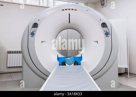 A medical CT or MRI machine is located in a diagnostic clinic ...