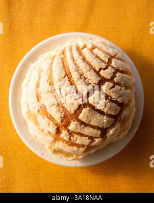 Variety of traditional Mexican sweet bread, Hojaldra, Bisquet, Cocol ...
