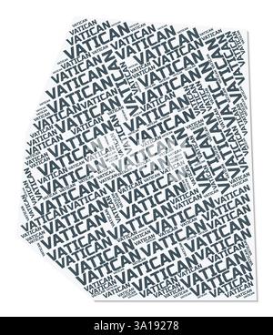 Vatican City Text Style Regions. Country region names word clouds in ...