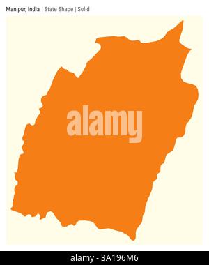 Manipur map of Indian state. Manipur map vector illustration. Manipur ...