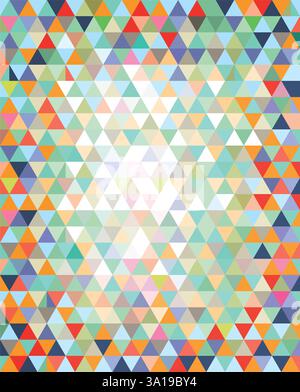 Color Geometric pattern. Colorful ornamental graphic design. Mosaic ...