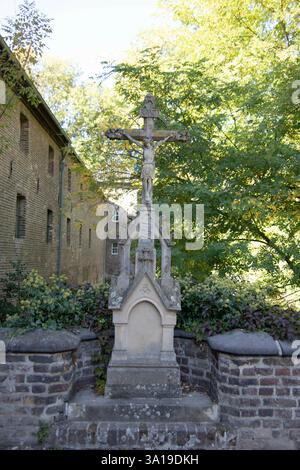 Historic Paffendorf Castle in Bergheim, Germany, featuring neo-Gothic ...