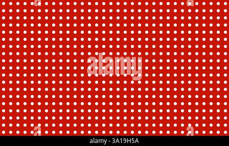 Red tablecloth pattern with white dots Stock Photo - Alamy