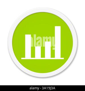 Statistics icon. Internet button on white background Stock Photo - Alamy