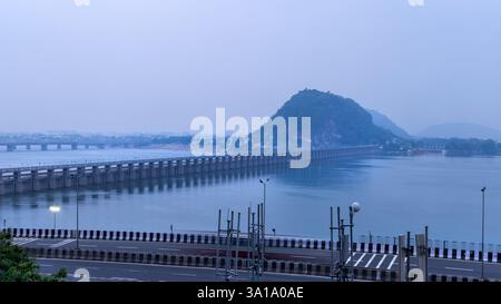 Vijayawada, INDIA -October 30, 2022 : Panoramic view of historic ...