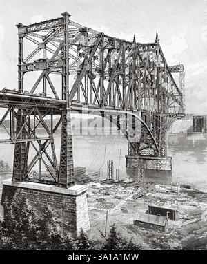 Quebec Bridge Collapse of 1907 Stock Photo - Alamy