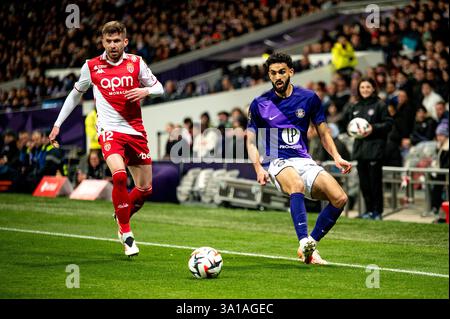 Rafik Messali of Toulouse during the French championship Ligue 1 ...