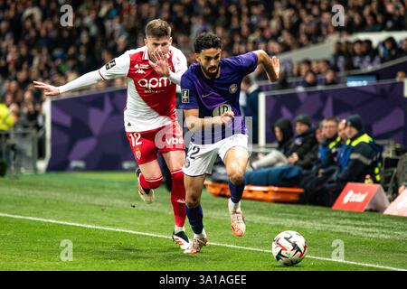 Rafik Messali of Toulouse during the French championship Ligue 1 ...