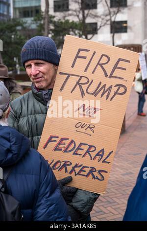 Seattle, USA. 7th Mar 2025. Federal Employees and supporters rally at ...
