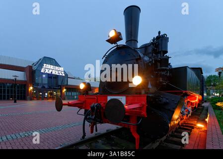 Starlight Express in the evening light, Bochum, Ruhr area, North Rhine ...