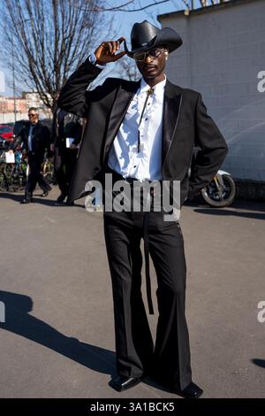 Milano, Italy. 27th Feb, 2025. Myss Keta attends the fashion show of ...
