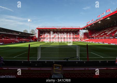 A general view of the City Ground during the UEFA Europa League Last 16 ...