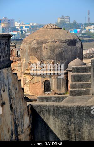 Outer view of the Rangeen Mahal, Bidar fort complex, built by Sultan ...