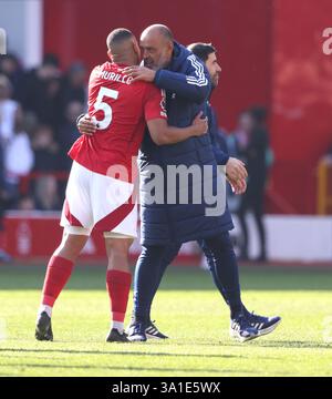 Murillo (NF) at the Nottingham Forest v Manchester City EPL match, at ...