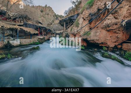 The Oum er-Rbia River, Morocco's second largest, is sourced from around ...