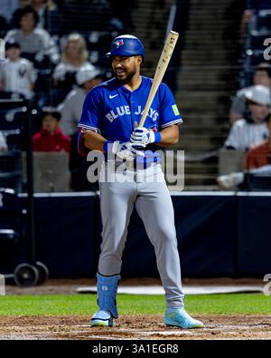 Toronto Blue Jays' Anthony Santander stands on the field during the ...