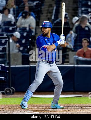 Toronto Blue Jays' Anthony Santander stands on the field during the ...
