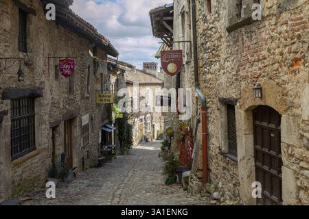 Pérouges, one of the "Most Beautiful Villages in France Stock Photo - Alamy