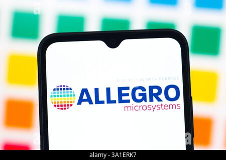In this photo illustration, the Allegro MicroSystems logo is seen ...
