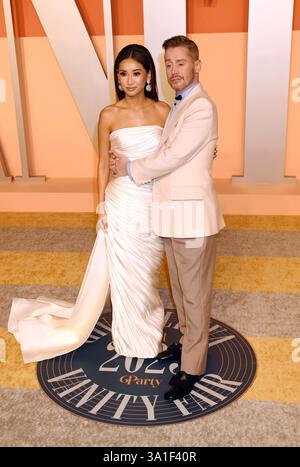 Macaulay Culkin and Brenda Song attend the 83rd annual Golden Globe ...