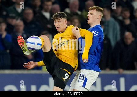 Wolverhampton Wanderers' Jorgen Larsen (left) celebrates scoring their ...
