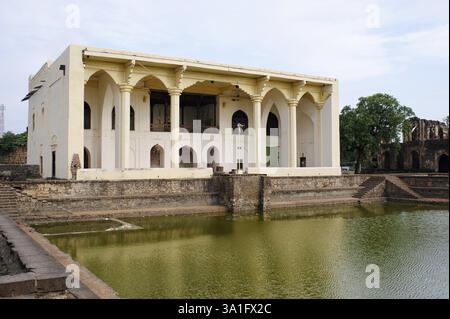 Old picture post card of Asar mahal, Bijapur, Karnataka, India, Asia ...