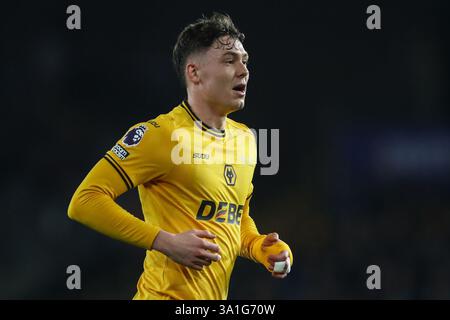Jorgen Strand Larsen of Wolverhampton Wanderers during the Emirates FA ...