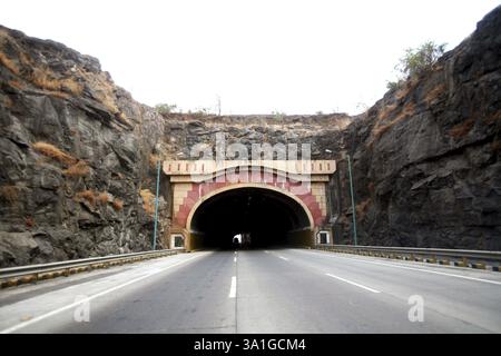 Madap tunnel on Mumbai-Pune expressway, Maharashtra, India, Asia Stock ...