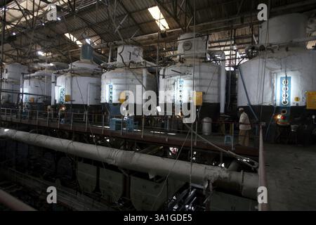 Machinery at the sugar factory in Sangli, Maharashtra, India, Asia ...