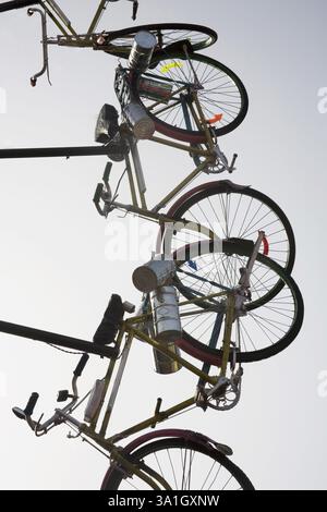 The 'Cycle Model' at Kala Ghoda Festival is a creative installation ...