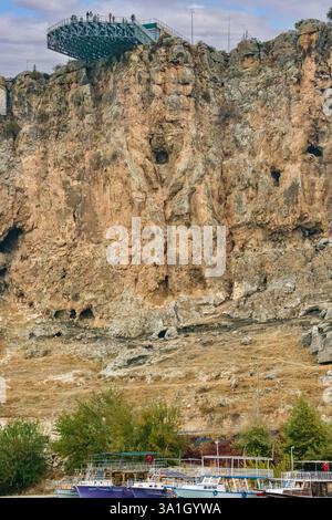 Rumkale, Turkey, Turkiye. Viewing Platform of the Rum Kale Seyir ...