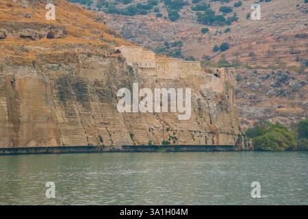 Rumkale, Turkey, Turkiye. Ruins of Rumkale on the Euphrates River above ...