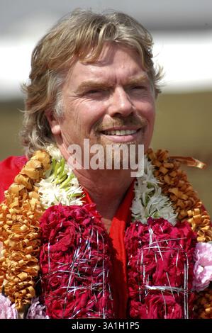 Owner of Virgin Atlantic Airways Richard Branson along with Indian ...