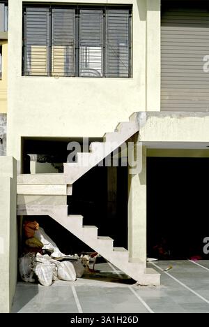 Stair case of building at, Rajkot, Gujarat, India, Asia Stock Photo - Alamy