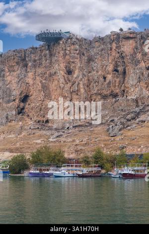 Rumkale, Turkey, Turkiye. View of Rumkale Ruins from the Euphrates ...