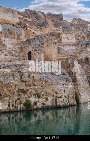 Turkey, Turkiye. View of Rumkale Ruins from the Euphrates River Stock ...