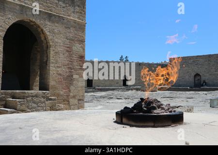 Ateshgah Zoroastrian Fire Temple in Azerbaijan Stock Photo - Alamy