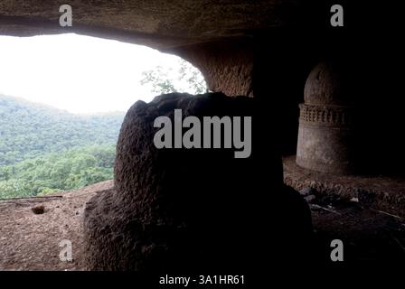 Stupa in Tanhale caves, Maharashtra, India, Asia Stock Photo - Alamy
