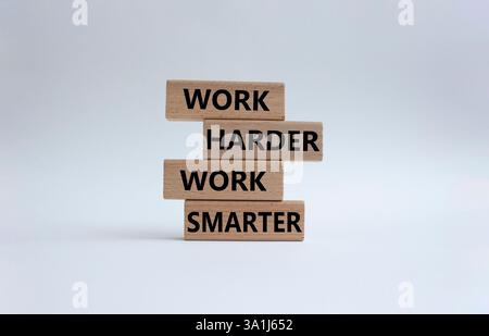 Concept of working smarter not harder Stock Photo - Alamy