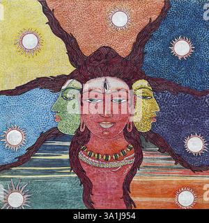 Hindu God Vishnu deity , supreme soul, the creator and destroyer of all ...