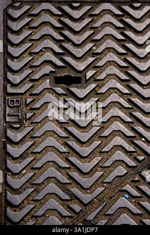 British Telecom manhole, London, U.K. United Kingdom England Stock ...