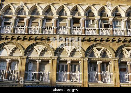 Windows of gothic architecture Elphinstone building at Bombay now ...